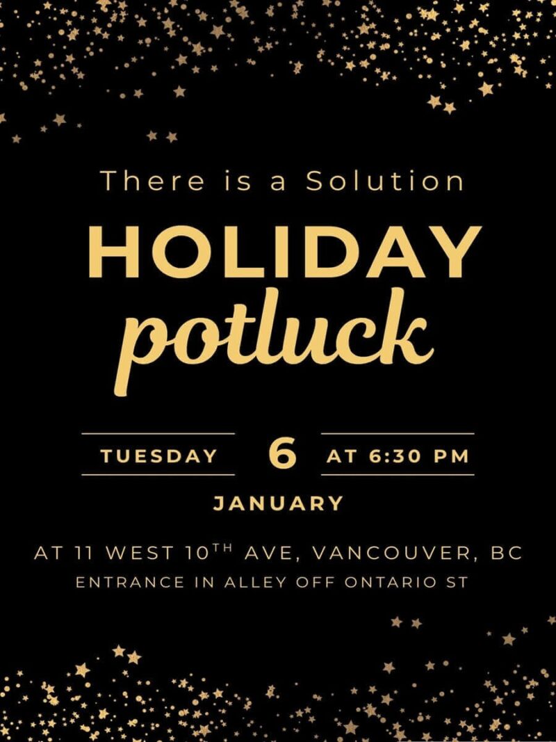 There is a Solution Holiday Potluck - Greater Vancouver Intergroup ...
